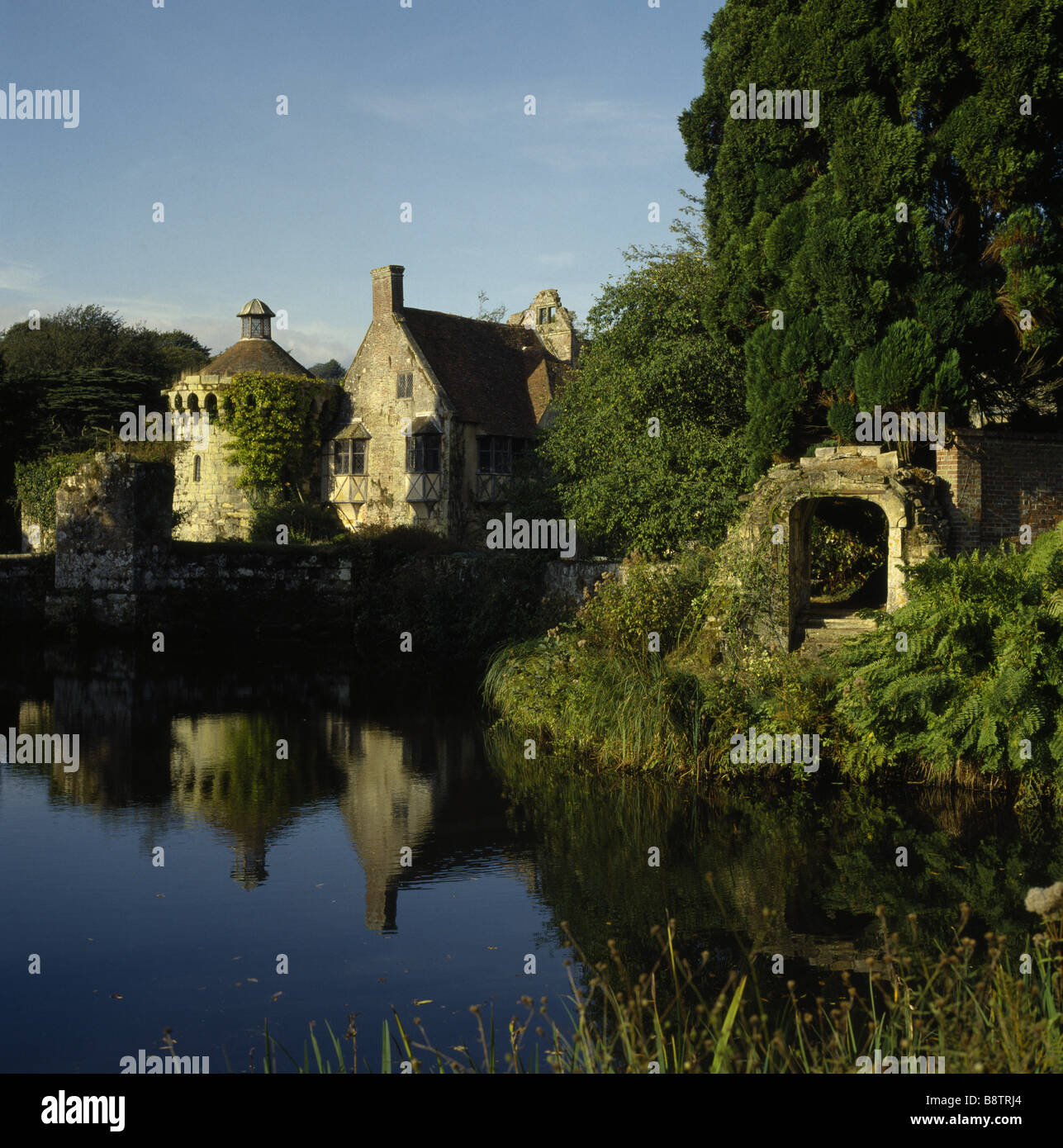 Scotney Castle, Kent. The trees in this image have been subsequently ...