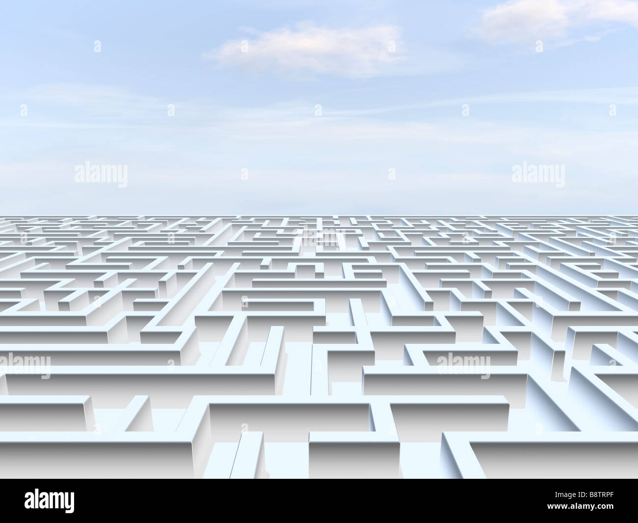 Maze and sky Stock Photo - Alamy