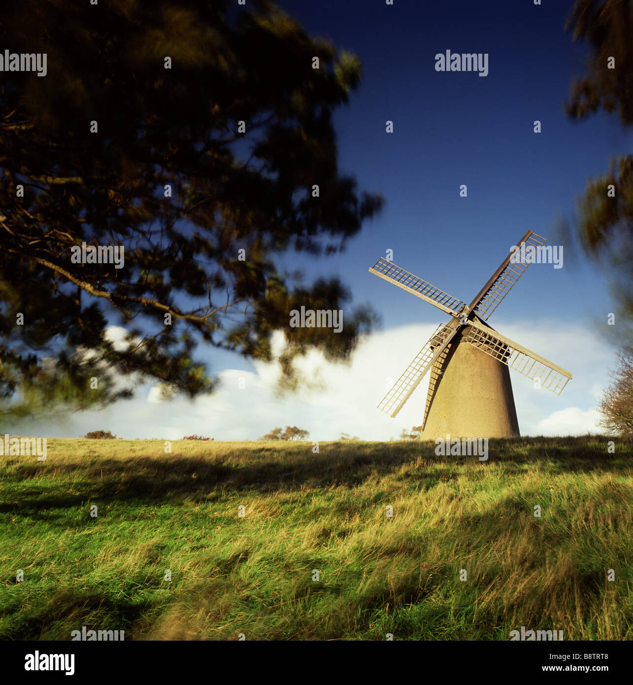 Bembridge Windmill Isle of Wight c 1700 Stock Photo - Alamy