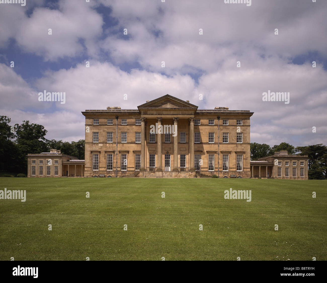 The South Front and corner pavillions linked to the main house by ...