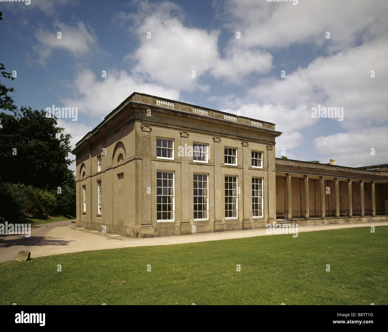 The West Pavilion the Outer Library Pavilion with colonnade at ...