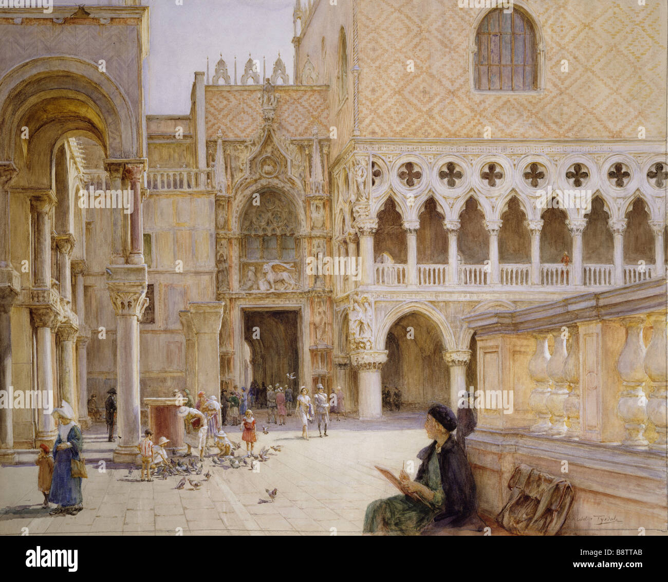 THE DOGE S PALACE by Walter Tyndale b c 1859 from Sizergh Castle ...