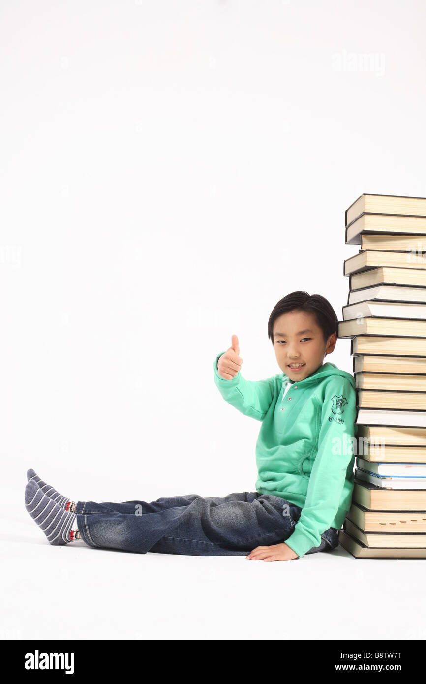 Young Child in Study Stock Photo - Alamy