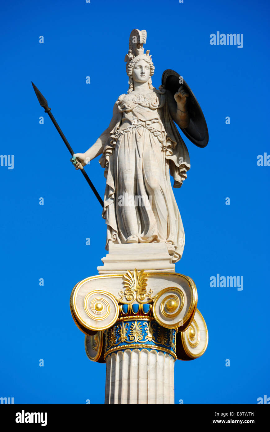 Antique athena statue hi-res stock photography and images - Alamy