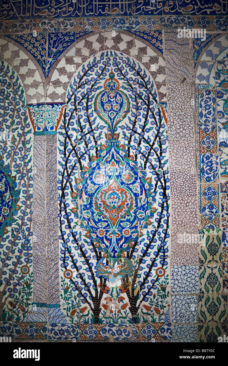 Wall Tiles at Harem of Topkapi Palace Istanbul Turkey Stock Photo - Alamy