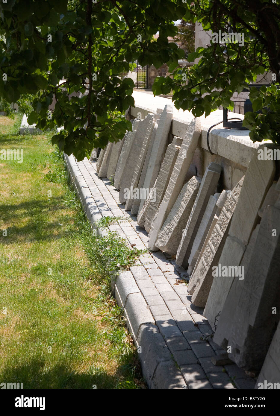 Islamic gravestone by Mevlana Museum Konya Turkey Stock Photo - Alamy