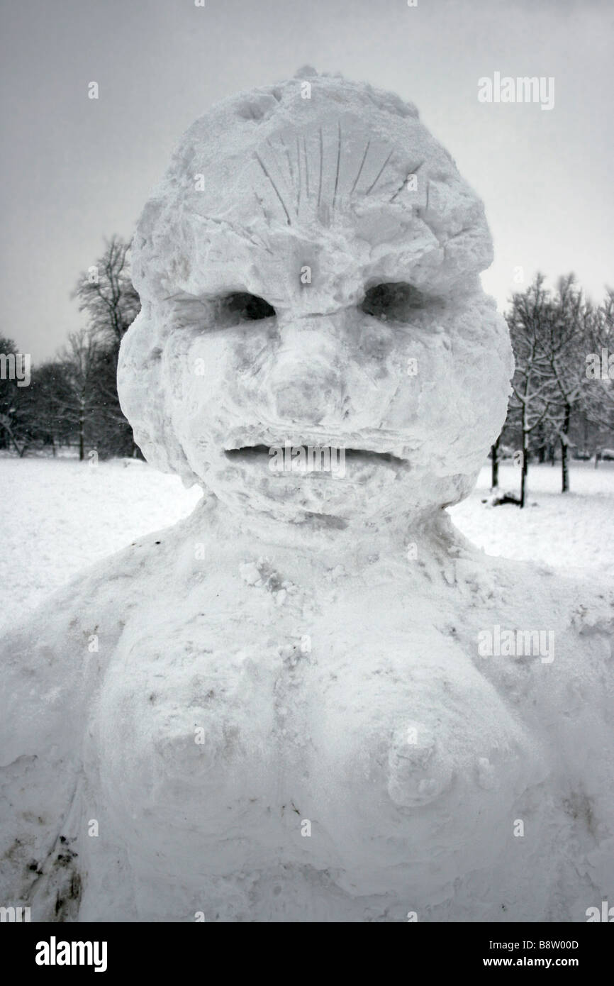 Grumpy snowman hi-res stock photography and images - Alamy