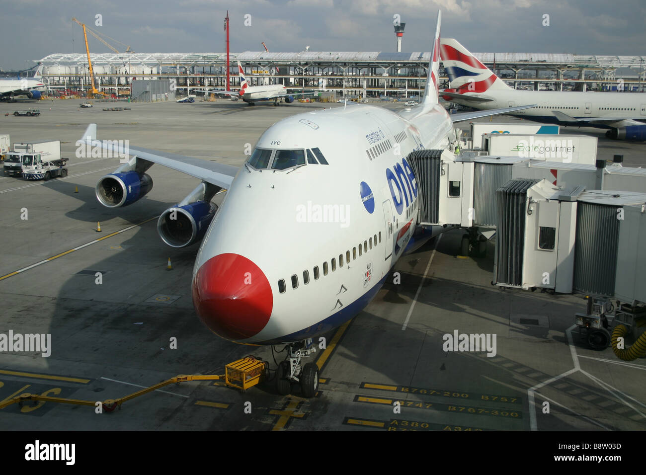 RED NOSE DAY. BA 747 Stock Photo - Alamy