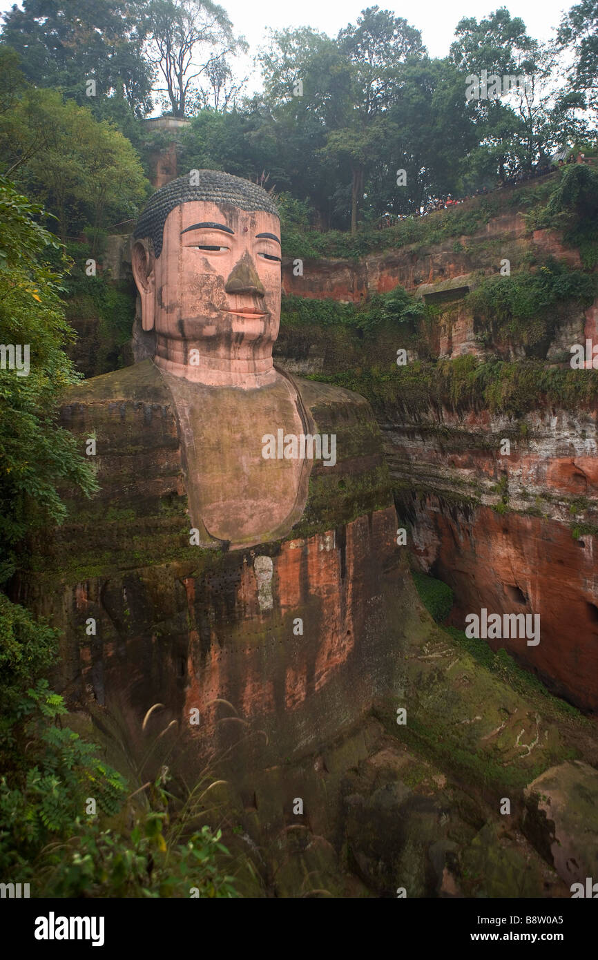 China Sichuan Province Leshan Big Buddha of Leshan statue Stock Photo ...