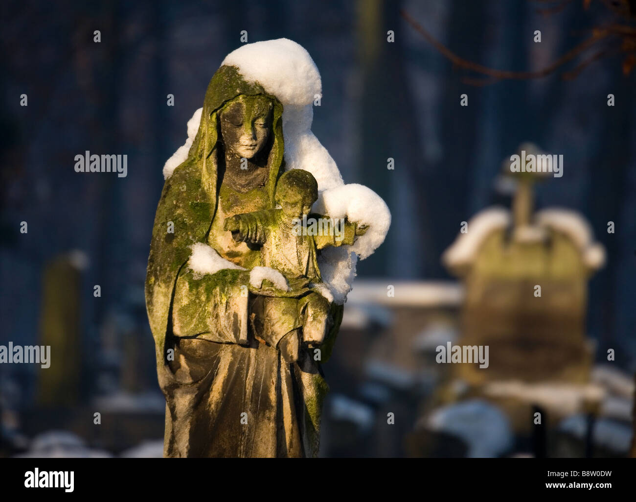 Poland Krakow Catholic Rakowicki Cemetery Stock Photo - Alamy