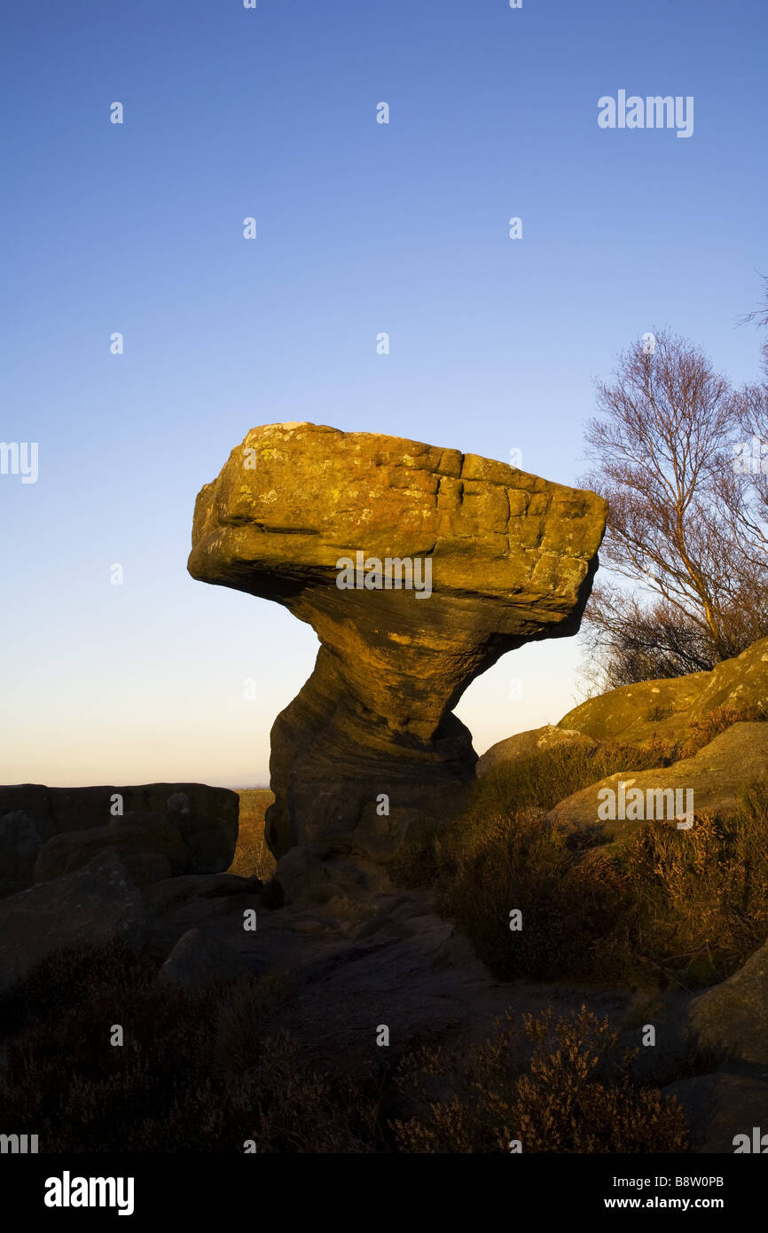 The Druids Writing Desk at sunset part of the strange rock formations ...
