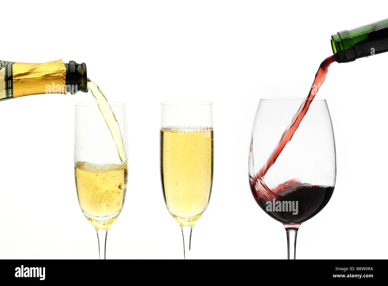 Wine being poured by waiter hi-res stock photography and images - Alamy