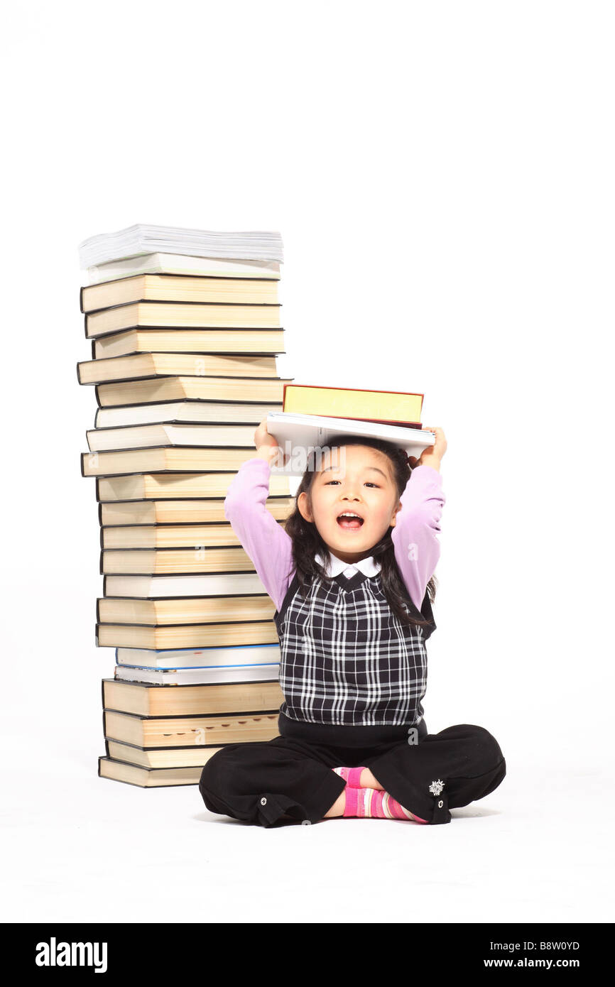 Young Child in Study Stock Photo - Alamy