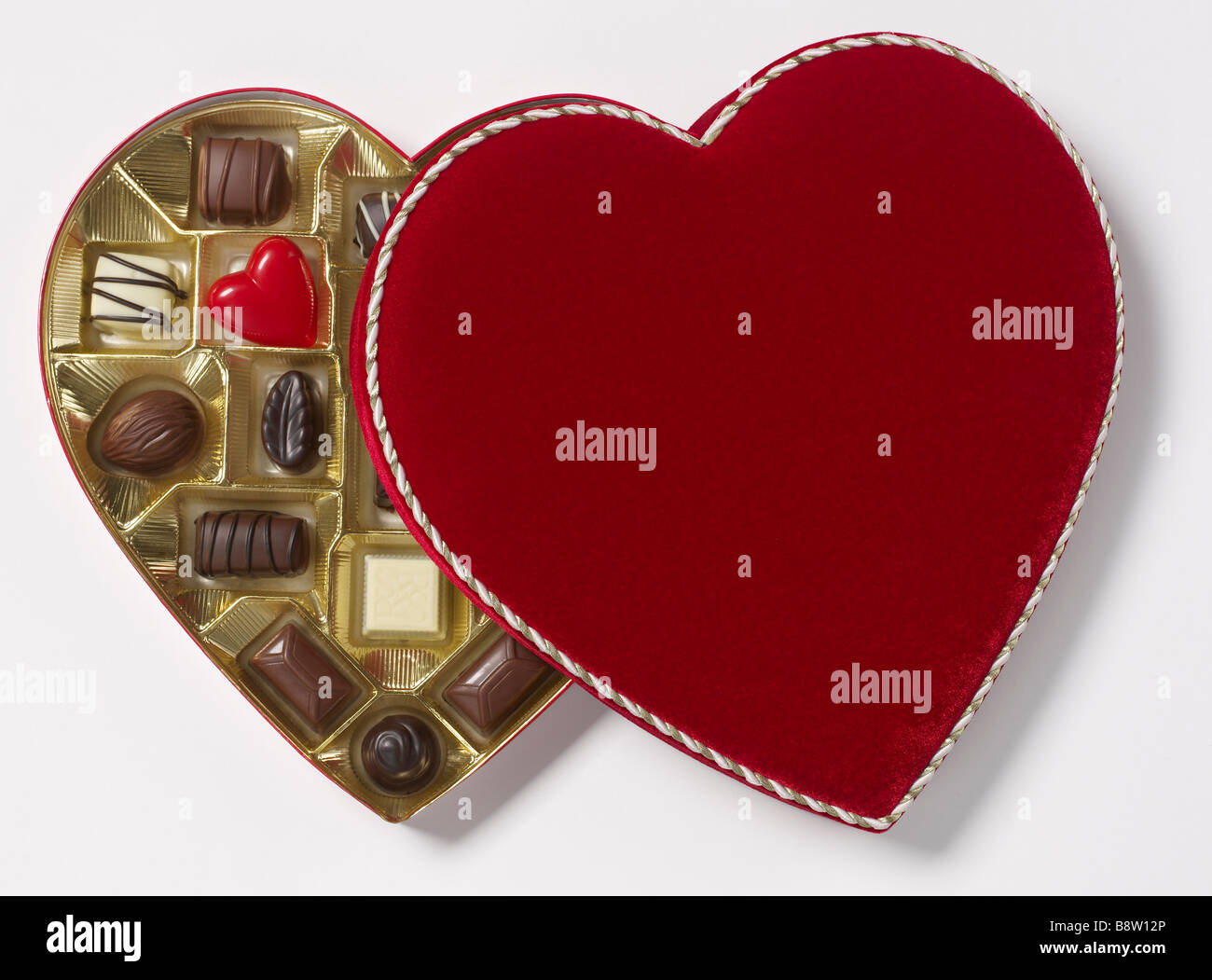 Box chocolate elevated view hi-res stock photography and images - Alamy