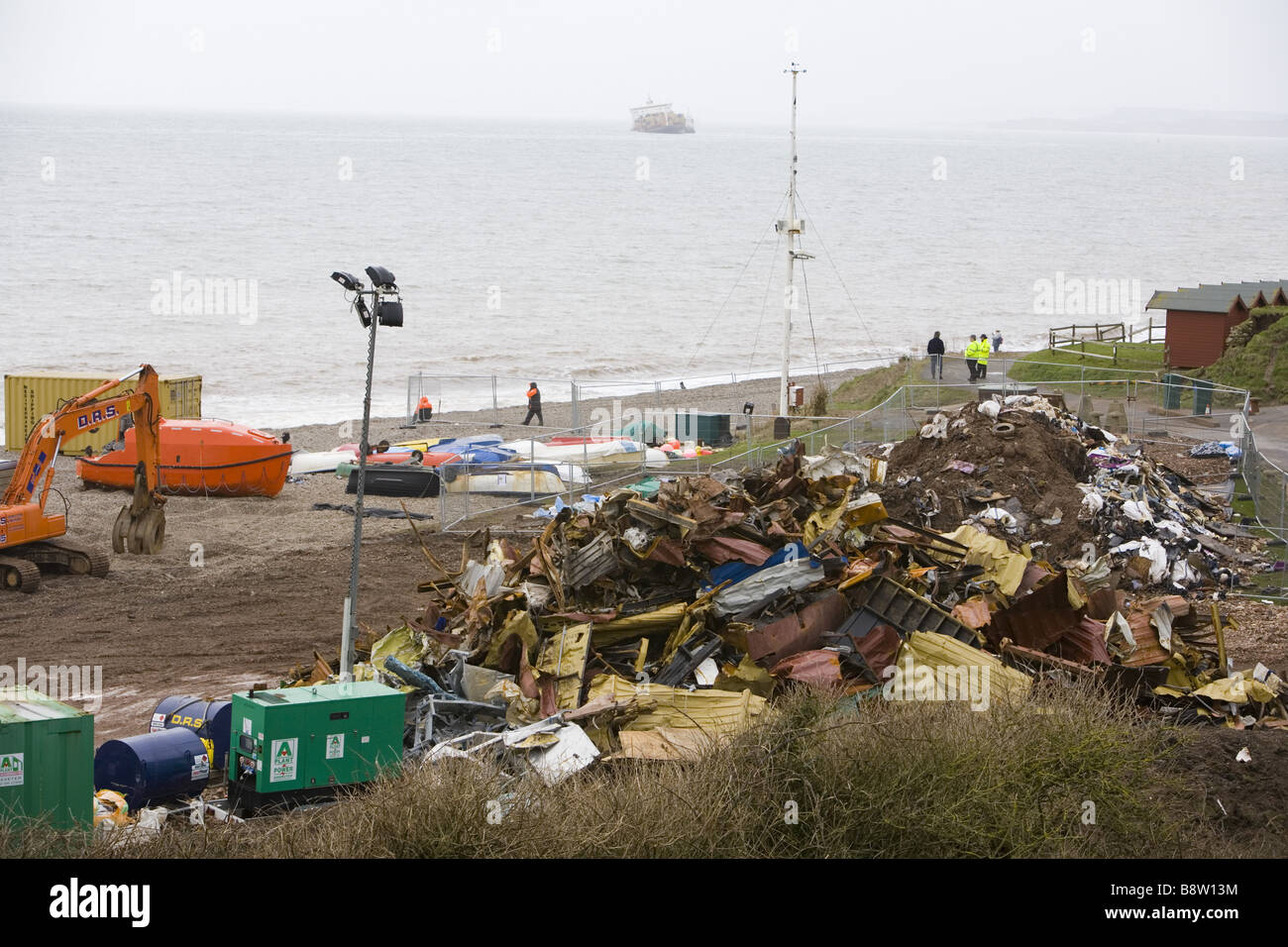 The aftermath of the MSC Napoli shedding its cargo now washed up on the ...