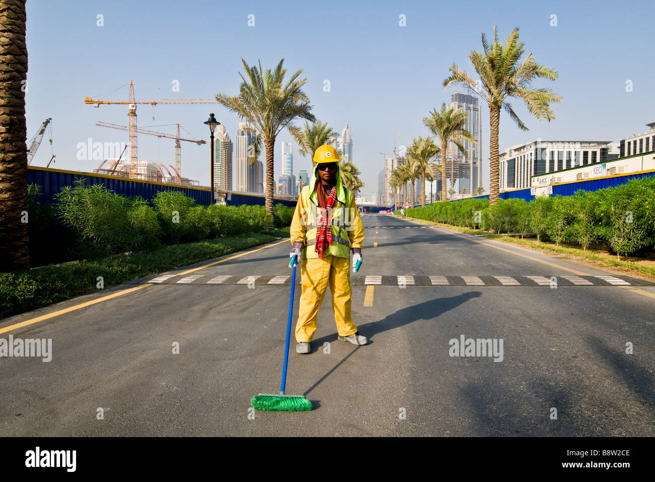 pakistani worker dubai media city dubai united arab emirates Stock ...