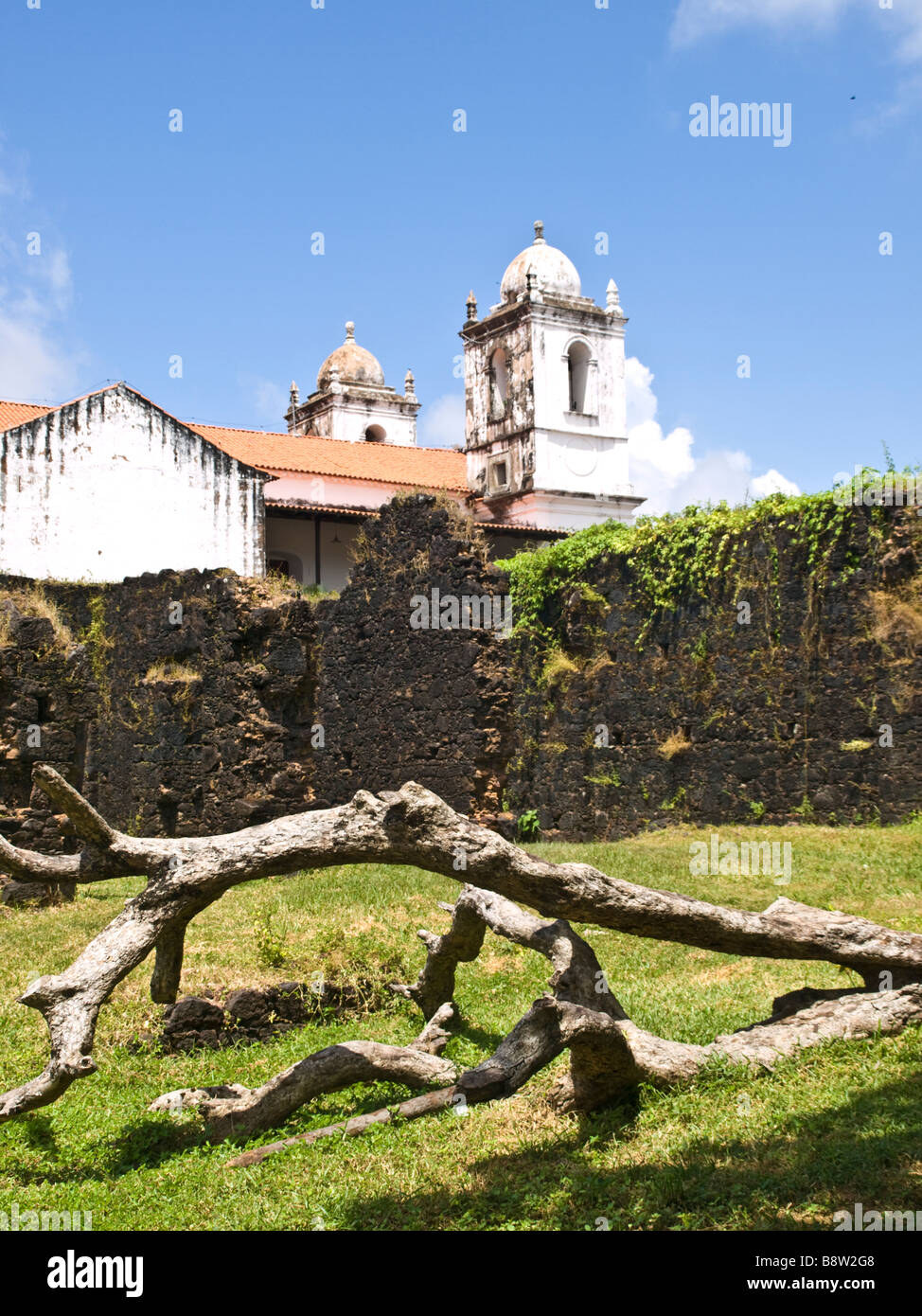 Colonial church in the historical town of Alcântara, Maranhão state ...