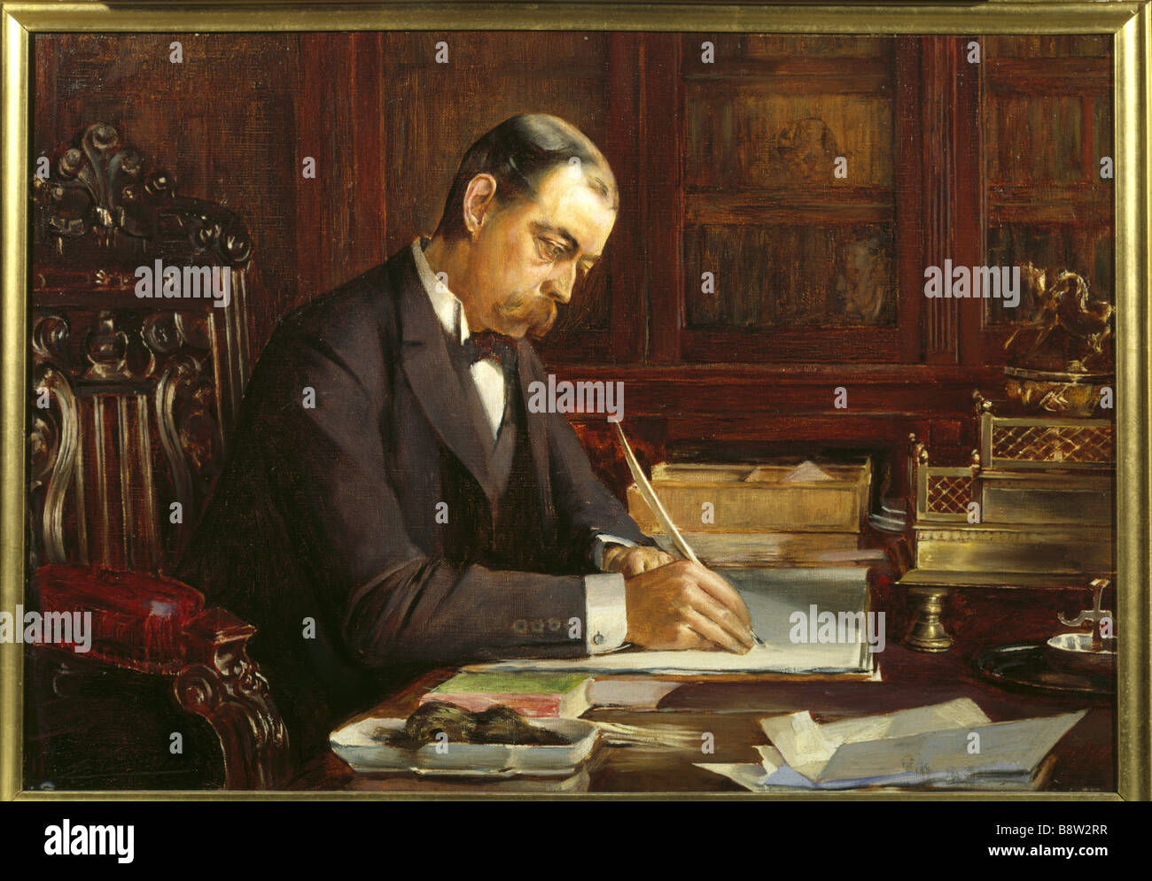 LORD RANDOLPH CHURCHILL by Edwin Ward fl 1883 c 1927 Stock Photo - Alamy