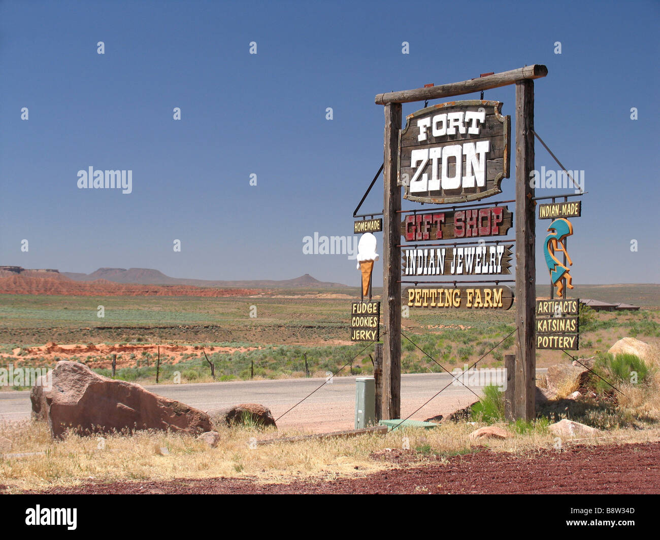 Fort Zion, Virgin Trading Post, Utah, USA Stock Photo - Alamy