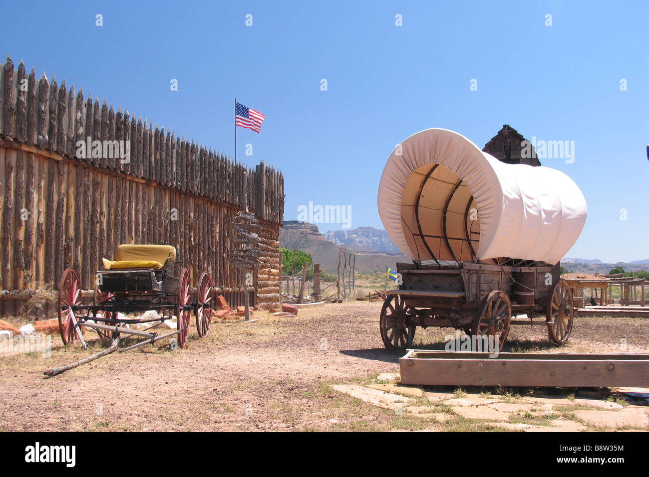 Fort Zion, Virgin Trading Post, Utah, USA Stock Photo - Alamy