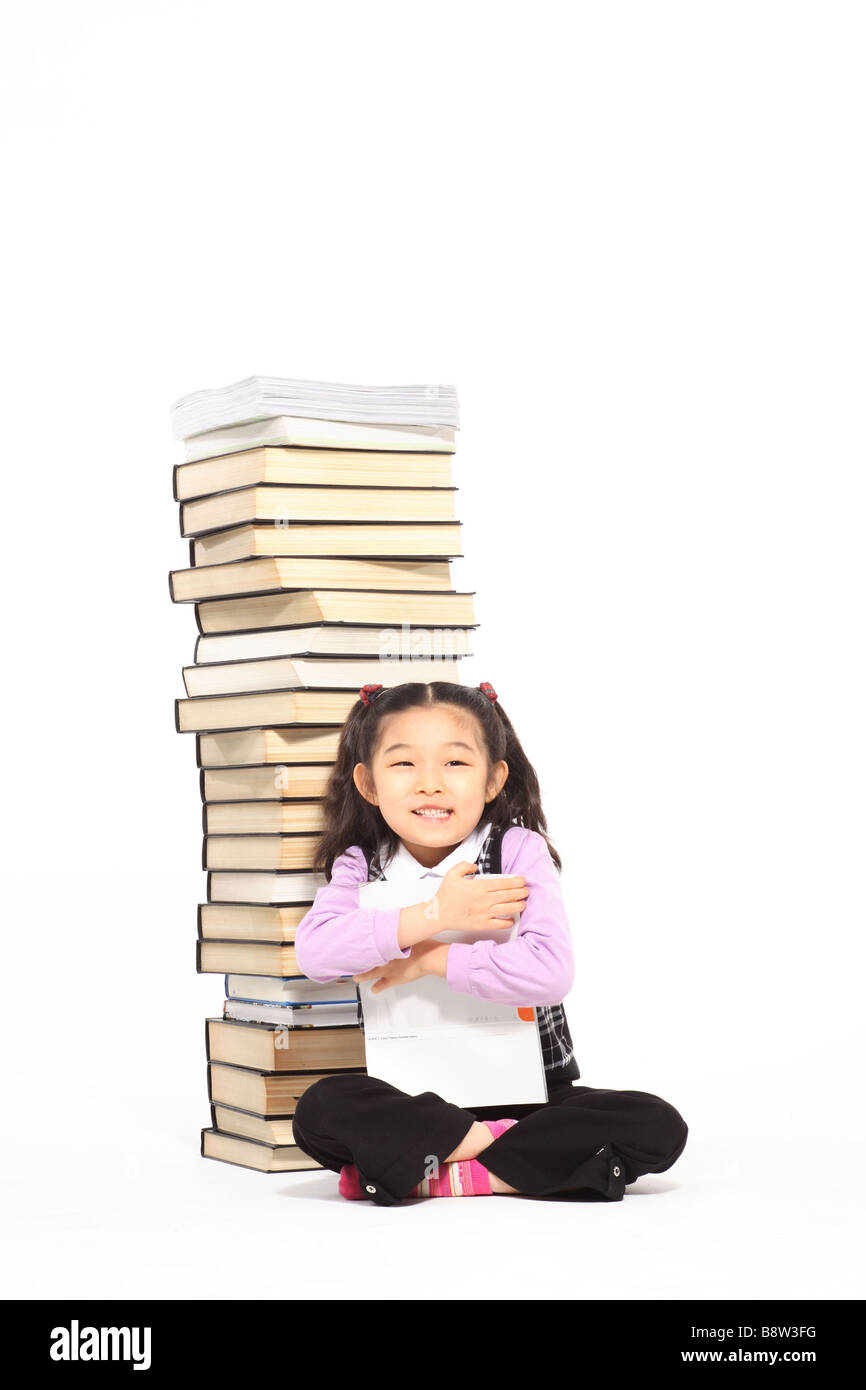 Young Child in Study Stock Photo - Alamy