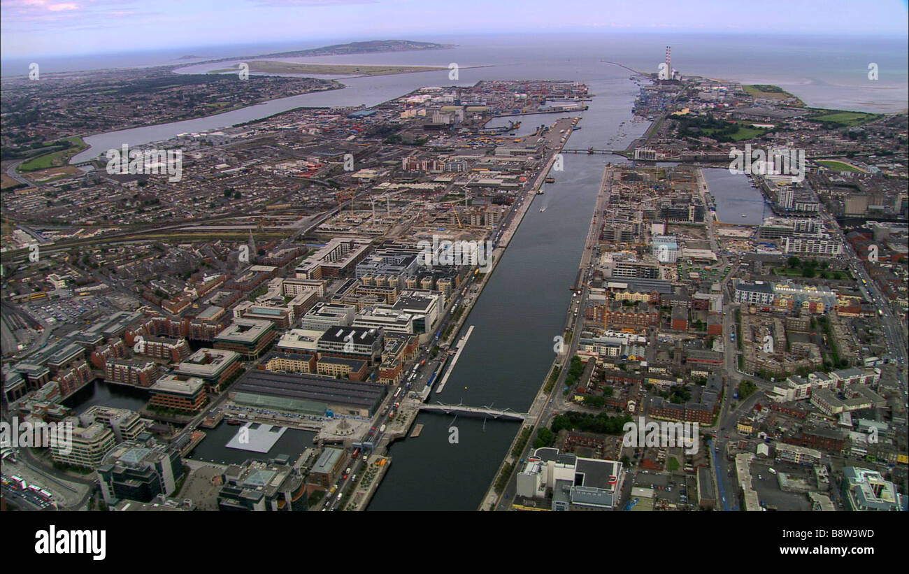 Dublin docks aerial view hi-res stock photography and images - Alamy