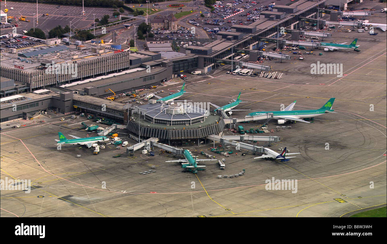 Aerial dublin airport hi-res stock photography and images - Alamy
