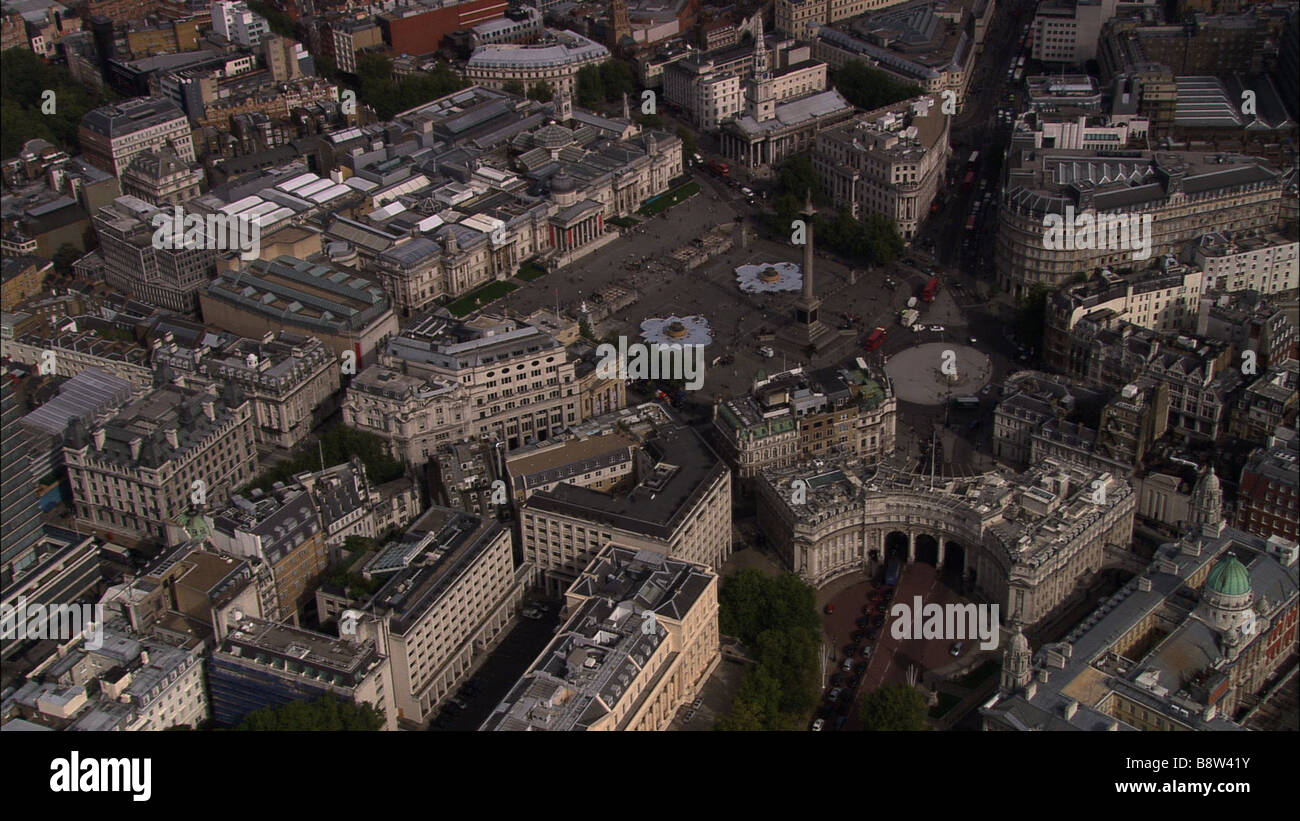 Aerial view of trafalgar square hi-res stock photography and images - Alamy