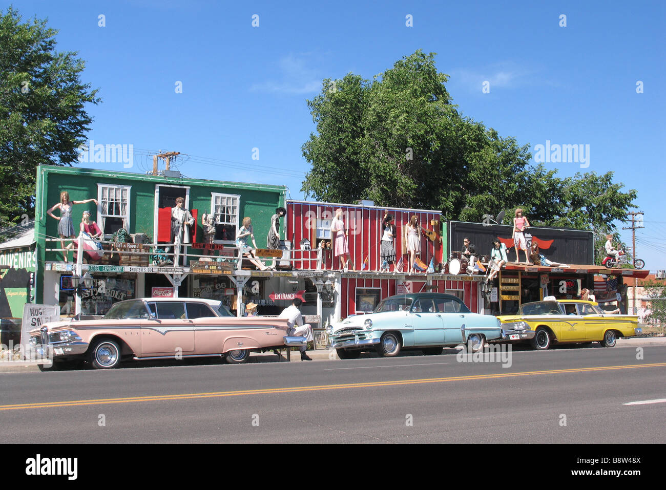 Classic Yellow Taxi, Route 66, Seligman, Arizona, USA Stock Photo - Alamy