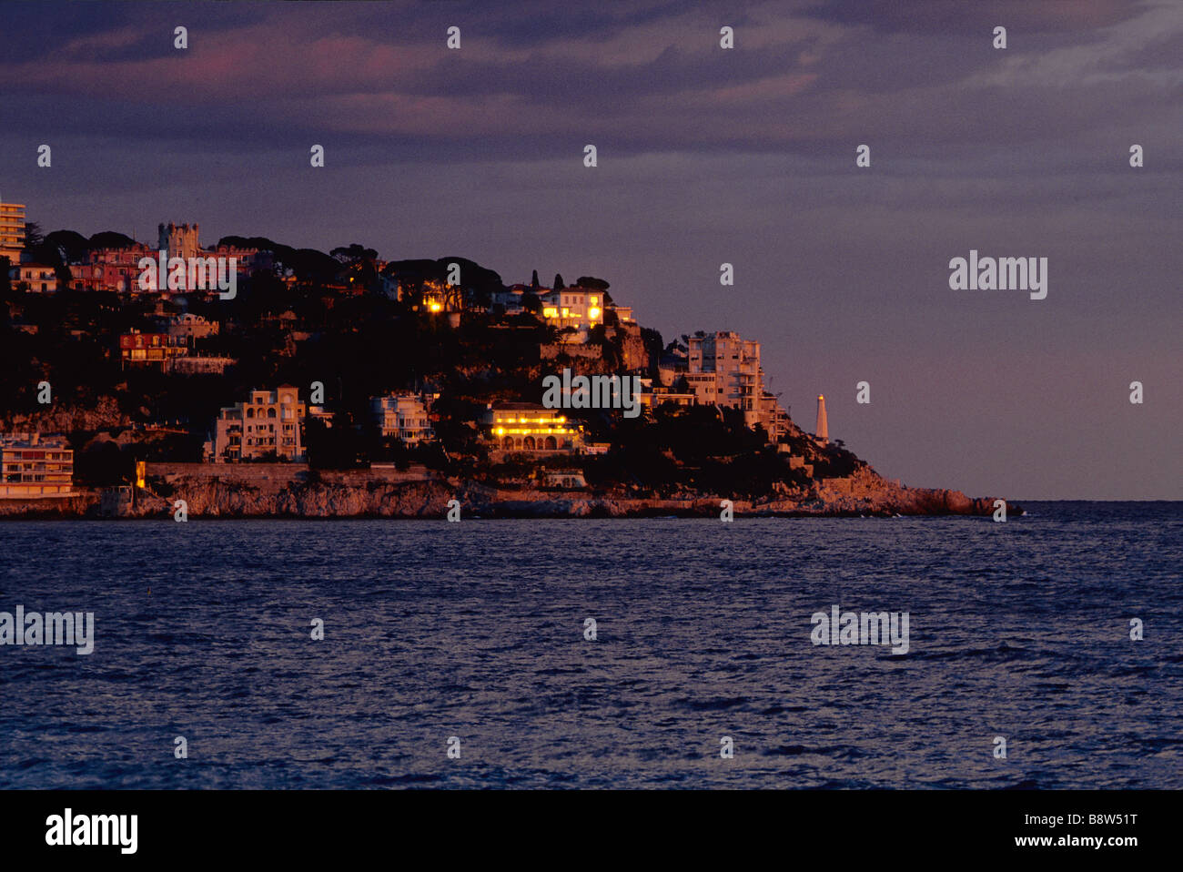 Stormy weather on the Cap de Nice Stock Photo - Alamy