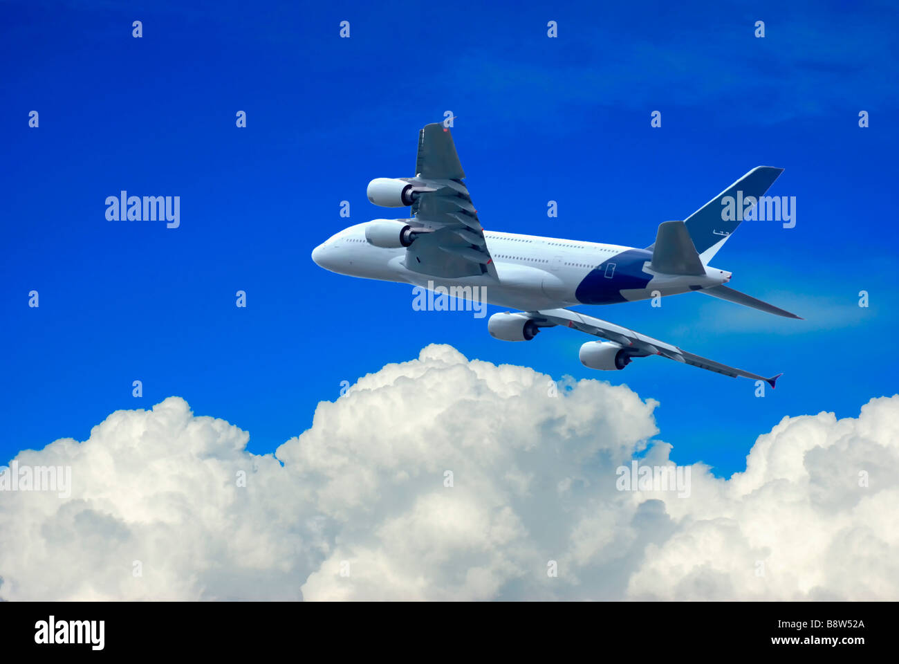 White aircraft flying over hi-res stock photography and images - Alamy