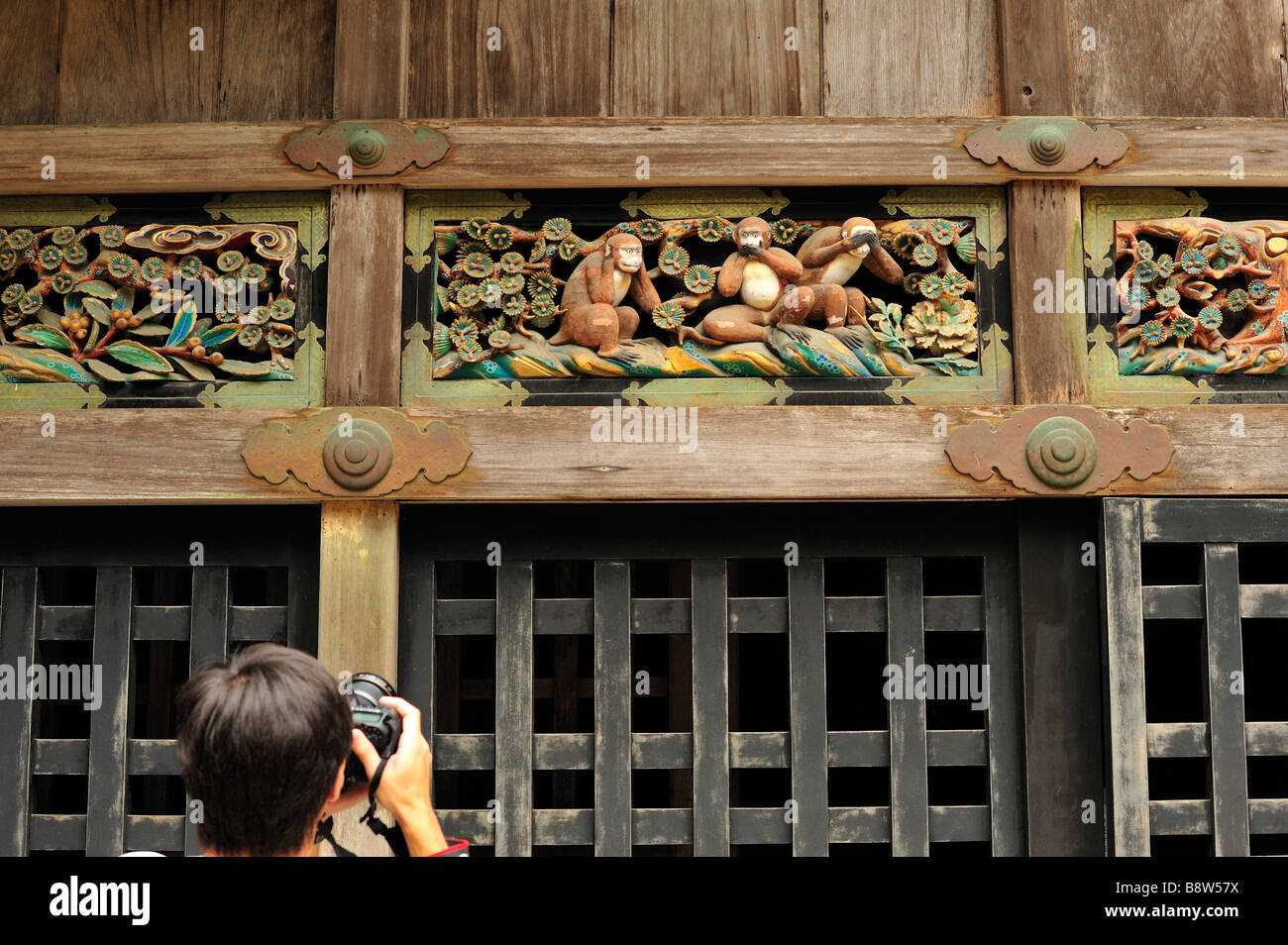 Three Wise Monkeys, Tosho-gu, Nikko, Tochigi Prefecture, Japan Stock ...