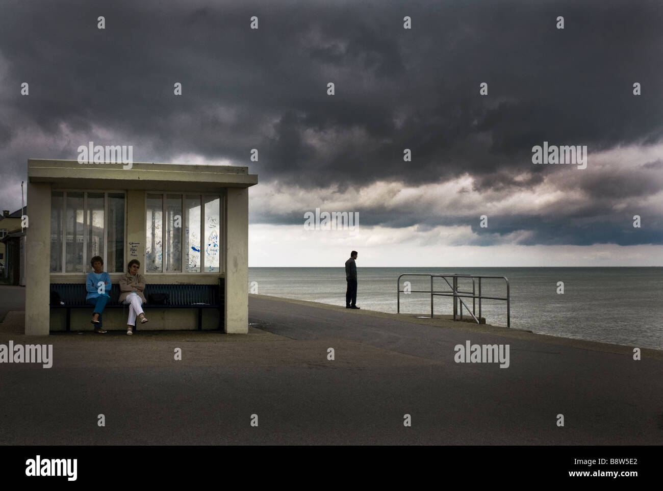 Late afternoon on the seafront at Deal Kent Stock Photo - Alamy