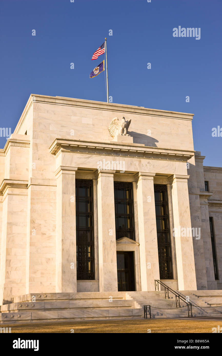 WASHINGTON DC USA United States Federal Reserve Bank building on ...