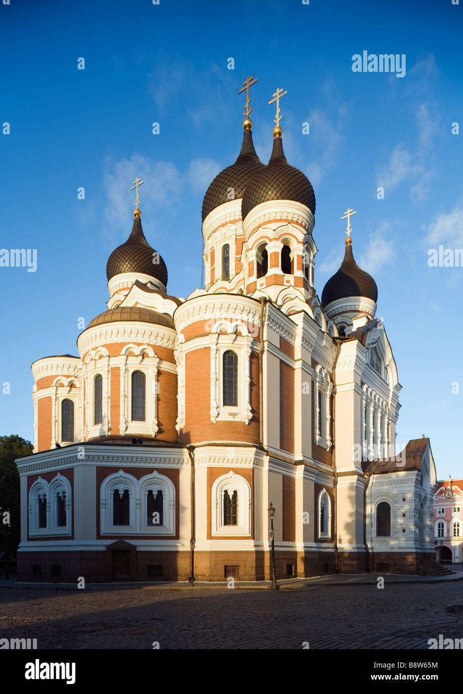 Tallinn, Estonia, Europe. Russian Orthodox Cathedral of Alexander ...
