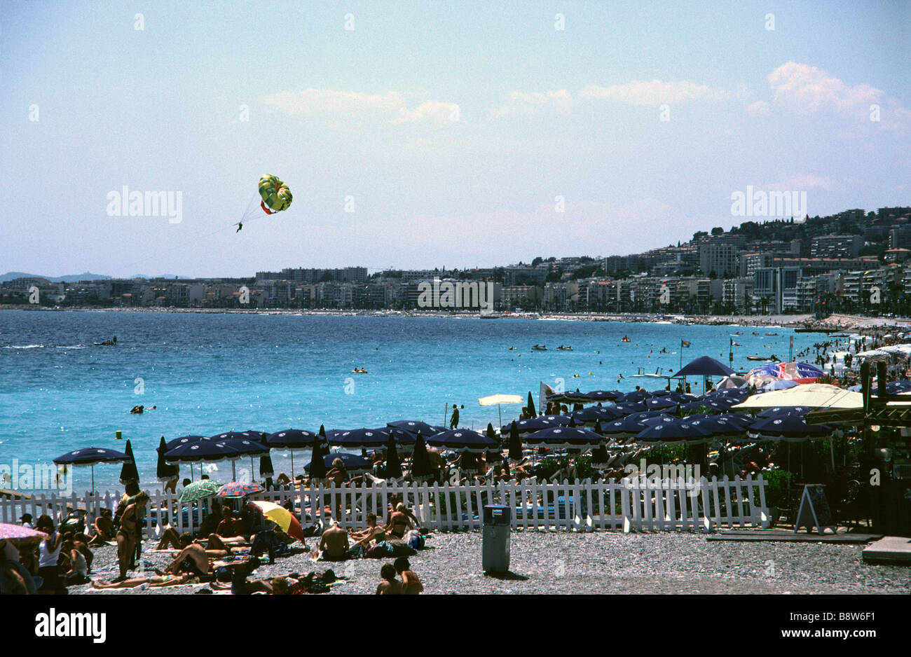 Nice france beach sunbathers hi-res stock photography and images - Alamy