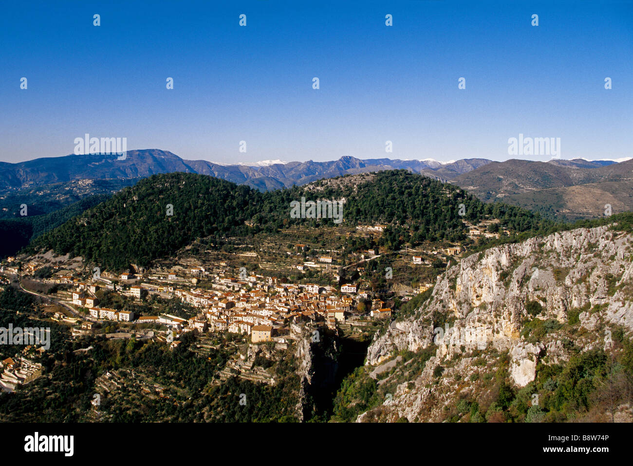 Perched medieval village peille hi-res stock photography and images - Alamy