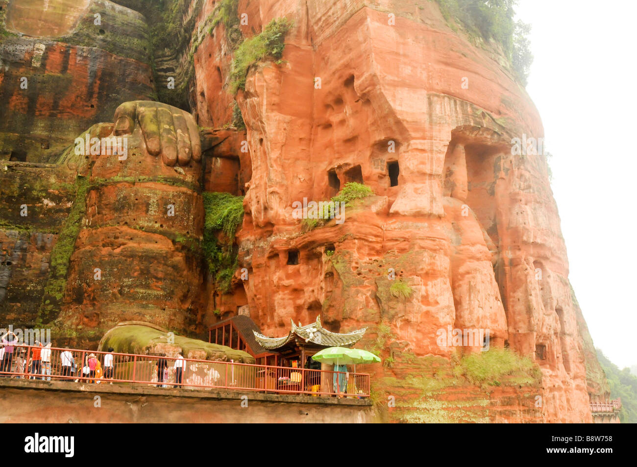 China Sichuan Province Leshan giant stone carved Dafo Buddha Stock ...