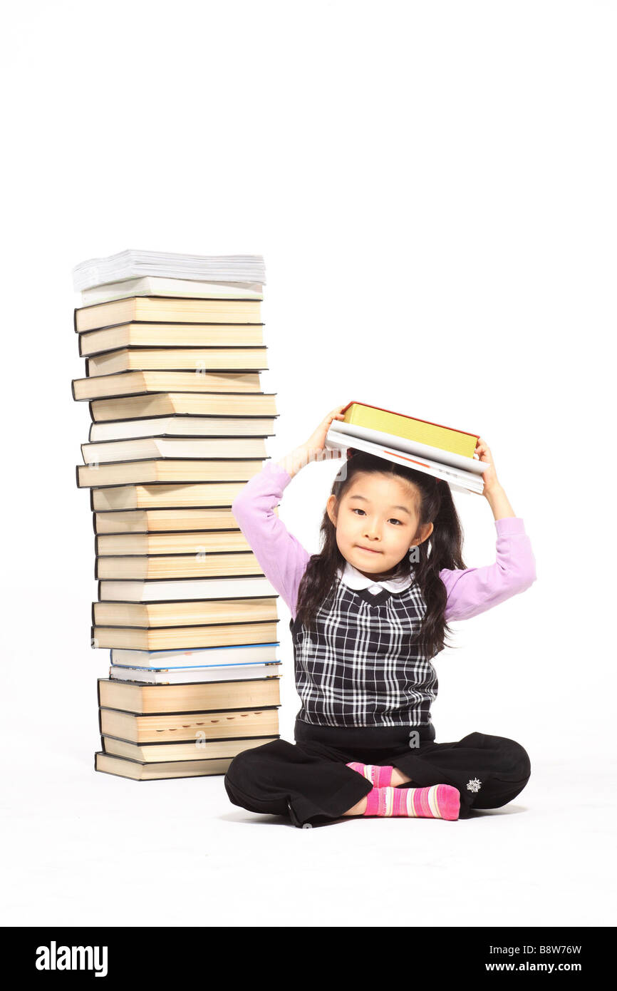Young Child in Study Stock Photo - Alamy