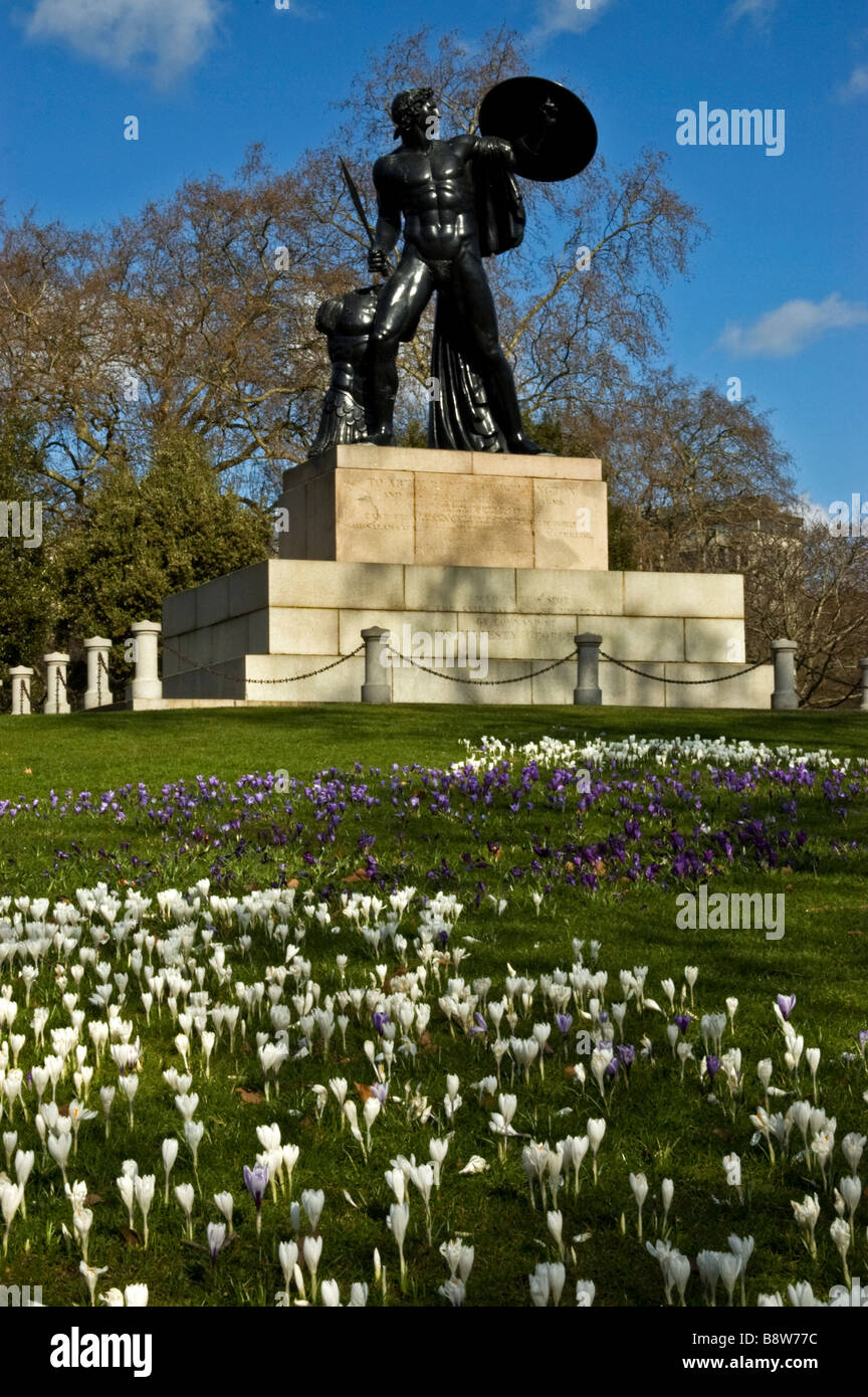 Statue of Achilles,the Wellington Memorial,Hyde Park Stock Photo - Alamy