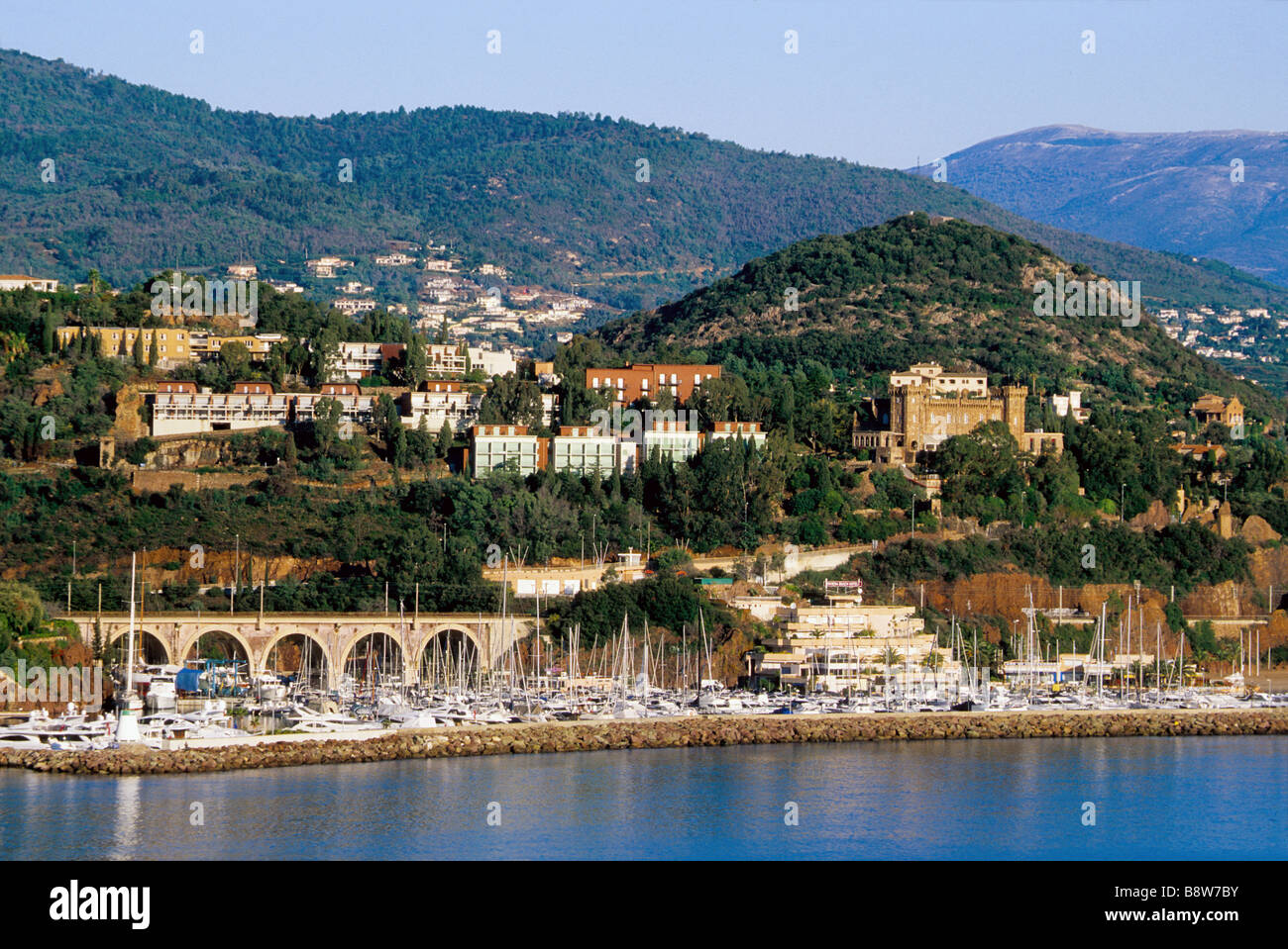 The coastal city of Theoule sur mer in the Esterel Stock Photo - Alamy