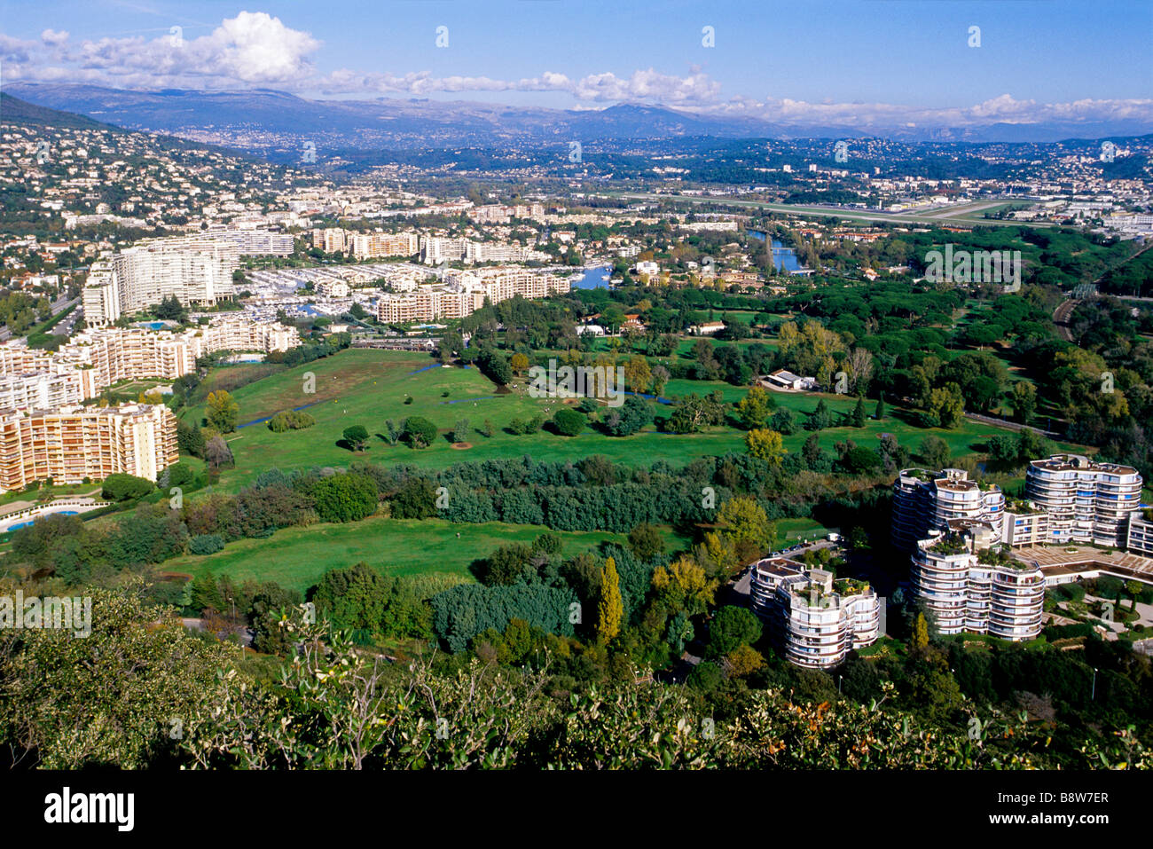 Overview above Mandelieu Stock Photo - Alamy