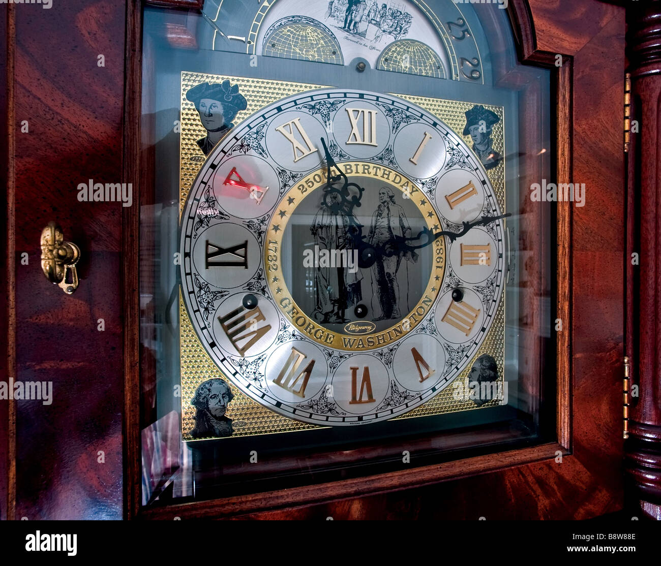 Antique Grandfather Clock Face Stock Photos & Antique Grandfather Clock ...