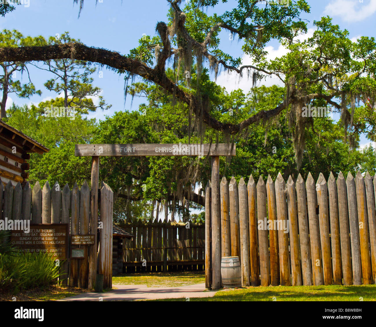 FORT CHRISTMAS FLORIDA FROM THE SEMINOLE INDIAN WARS Stock Photo - Alamy