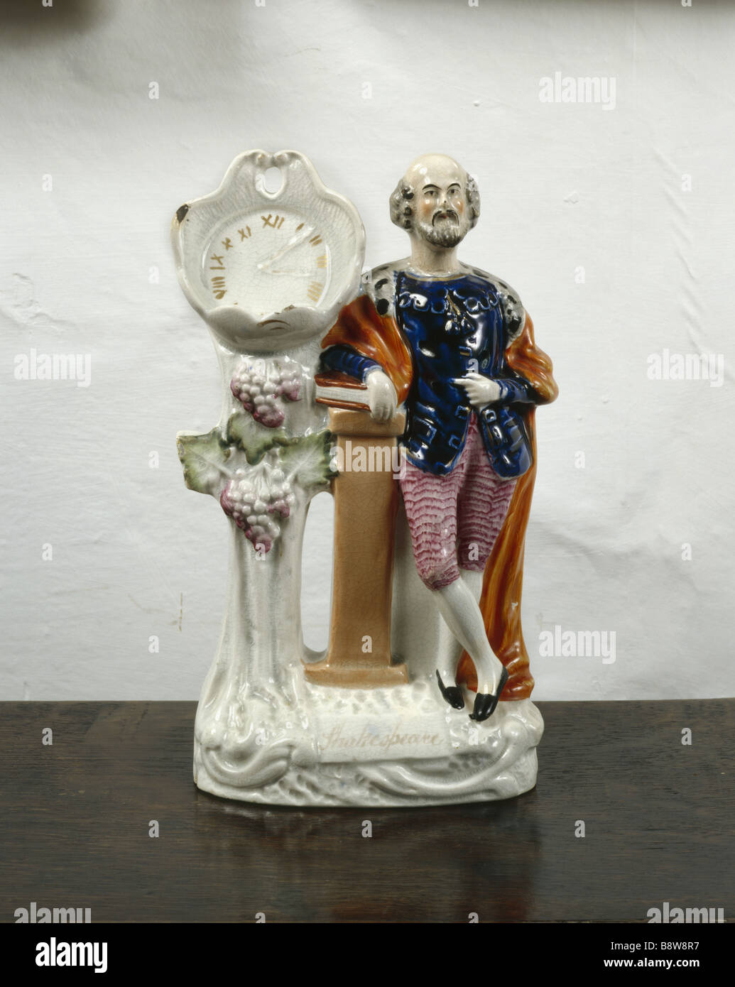Staffordshire figure of William Shakespeare at Smallhythe Place Stock ...