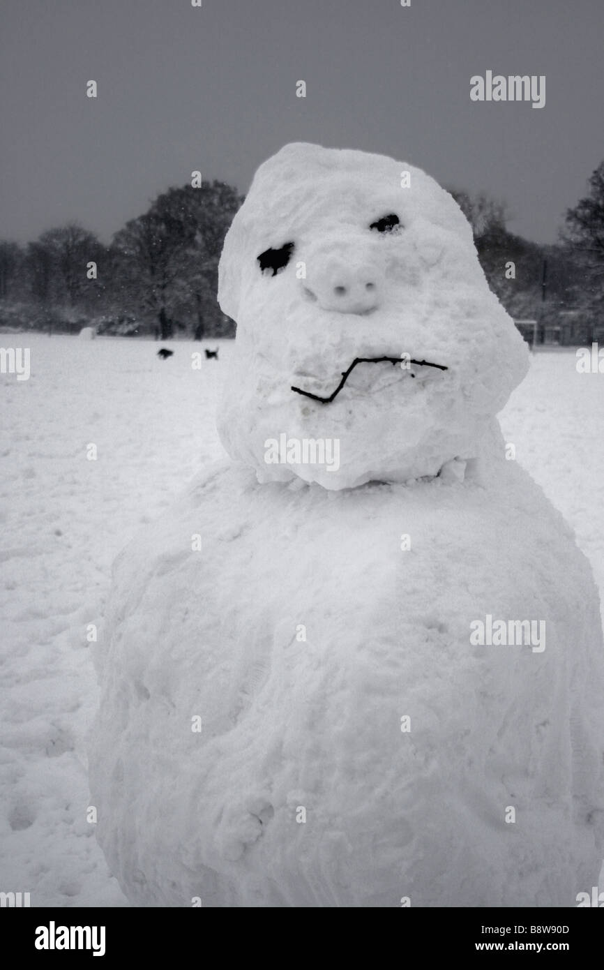 Grumpy snowman hi-res stock photography and images - Alamy