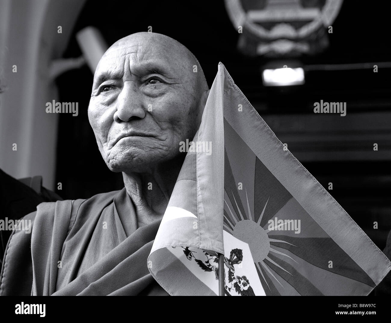 Palden Gyatso Tibetan monk Stock Photo - Alamy