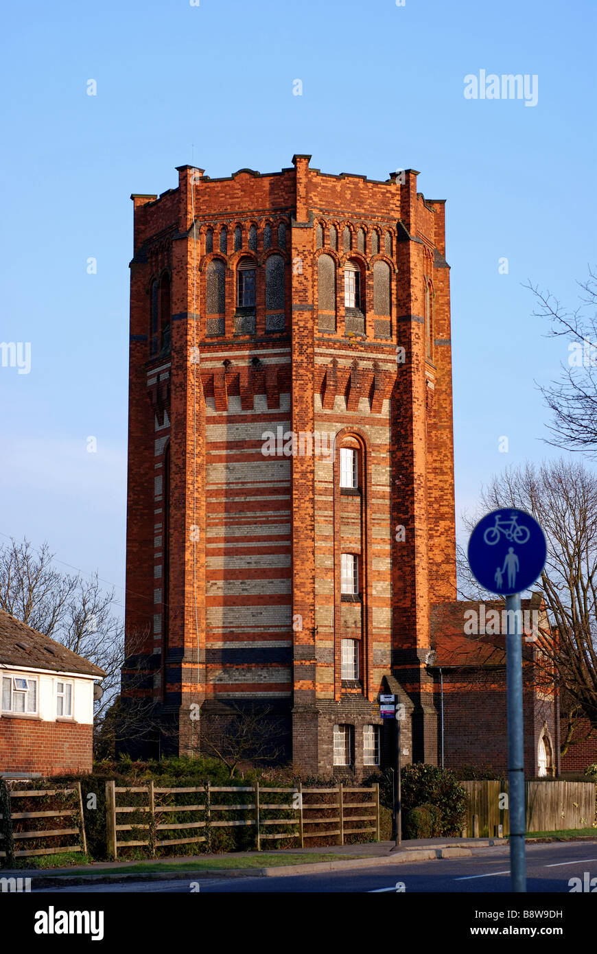 Water tower at Finedon, Northamptonshire, England, UK Stock Photo - Alamy