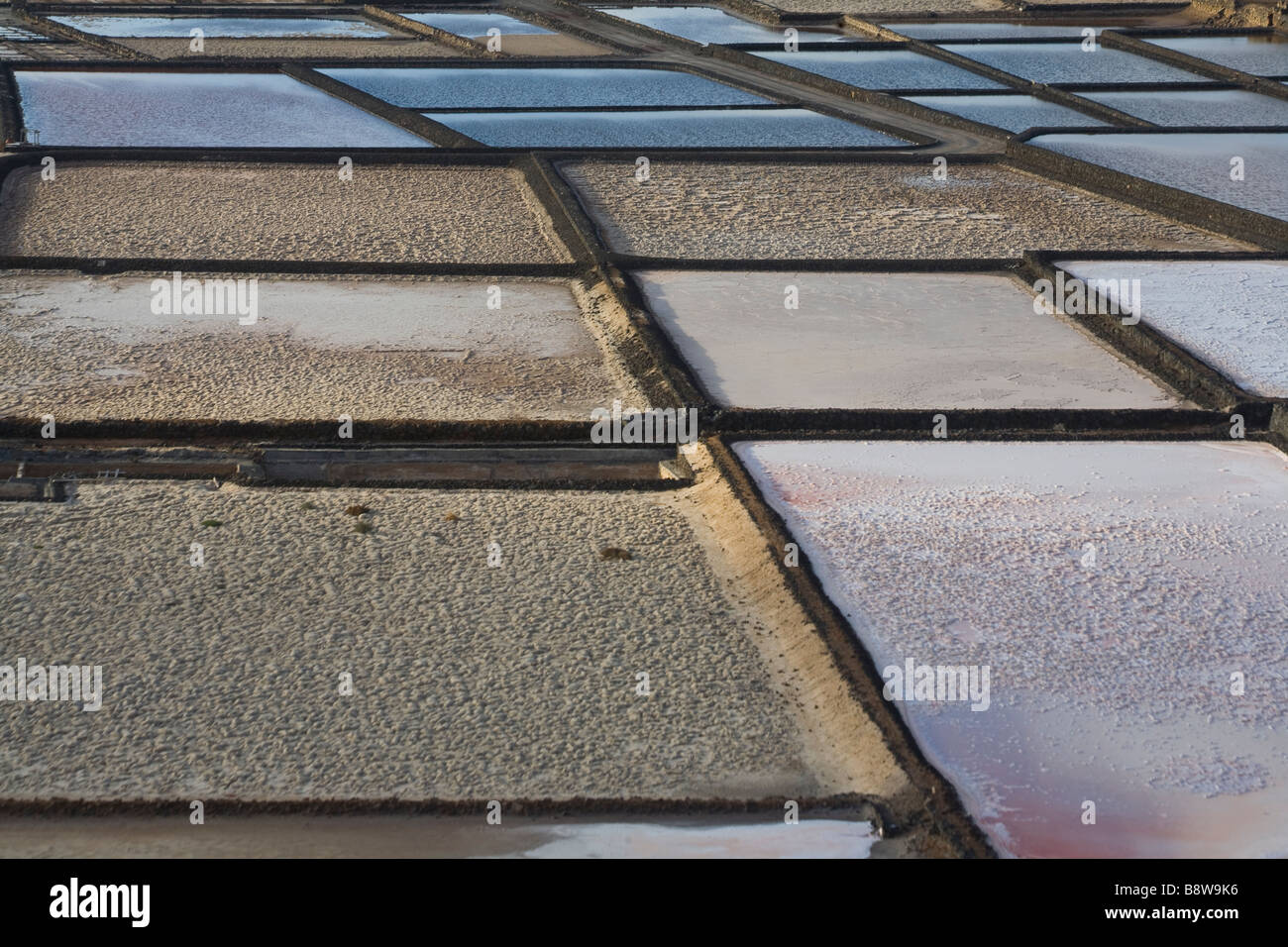 Salt extraction pools hi-res stock photography and images - Alamy