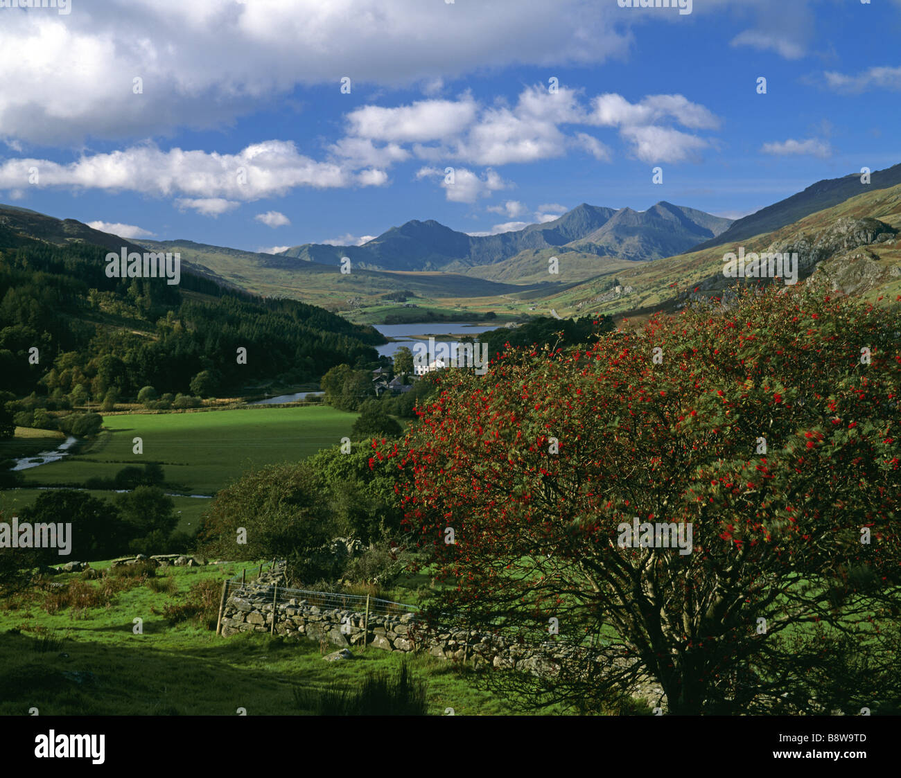 A view of Snowdon from Capel Curig Stock Photo - Alamy